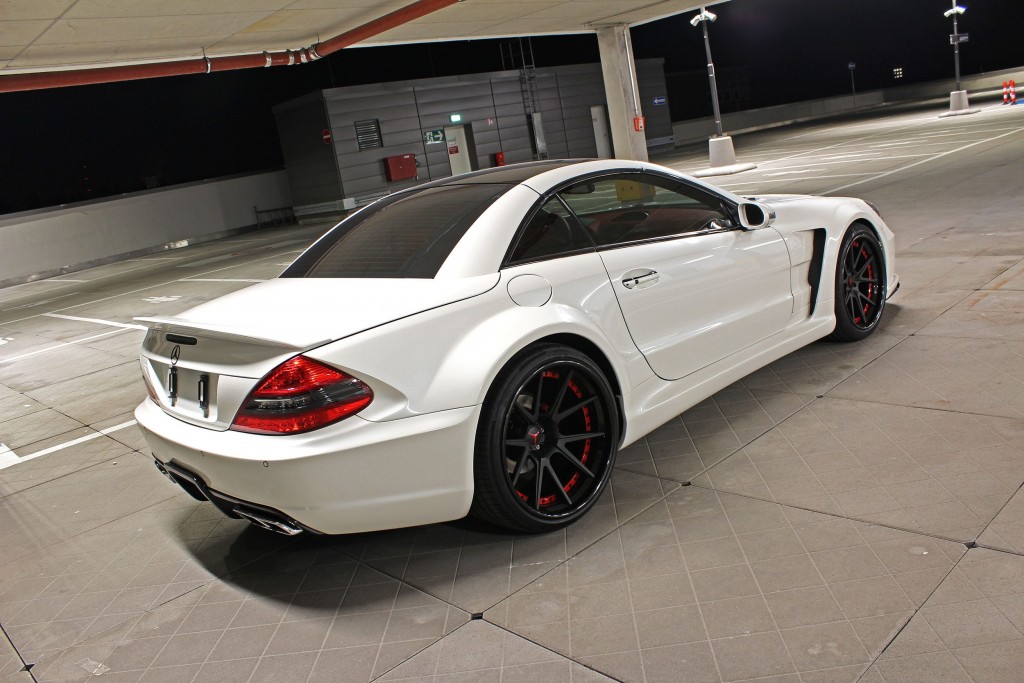 Mercedes SL 500 R230 Tuning | Black Edition Widebody Aerodynamik-Kit ...