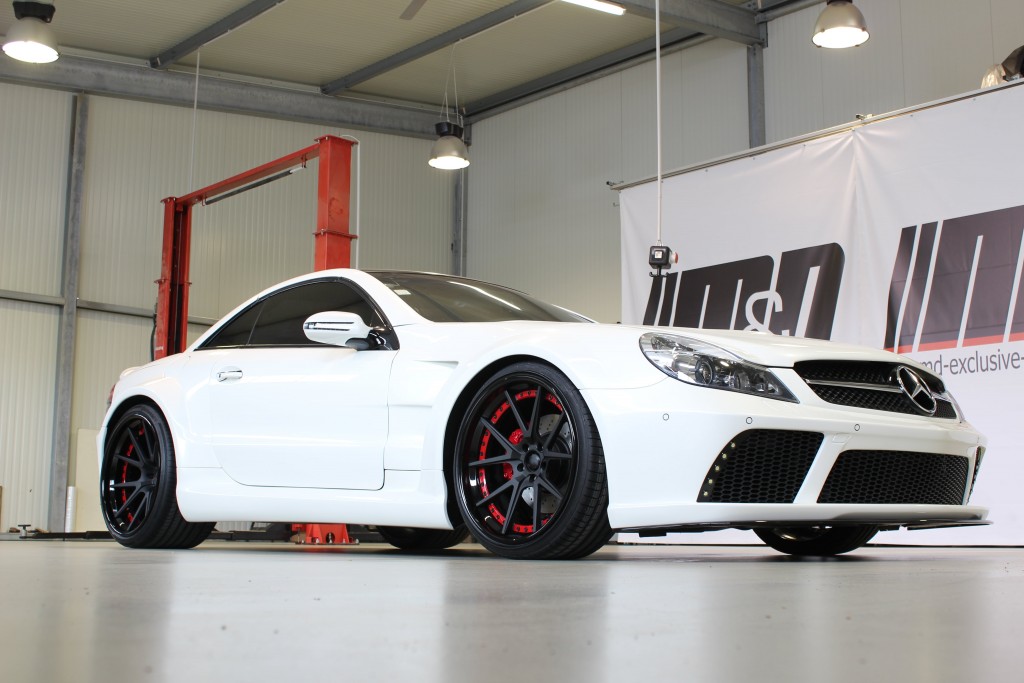 Mercedes SL 500 R230 Tuning | Black Edition Widebody Aerodynamik-Kit ...