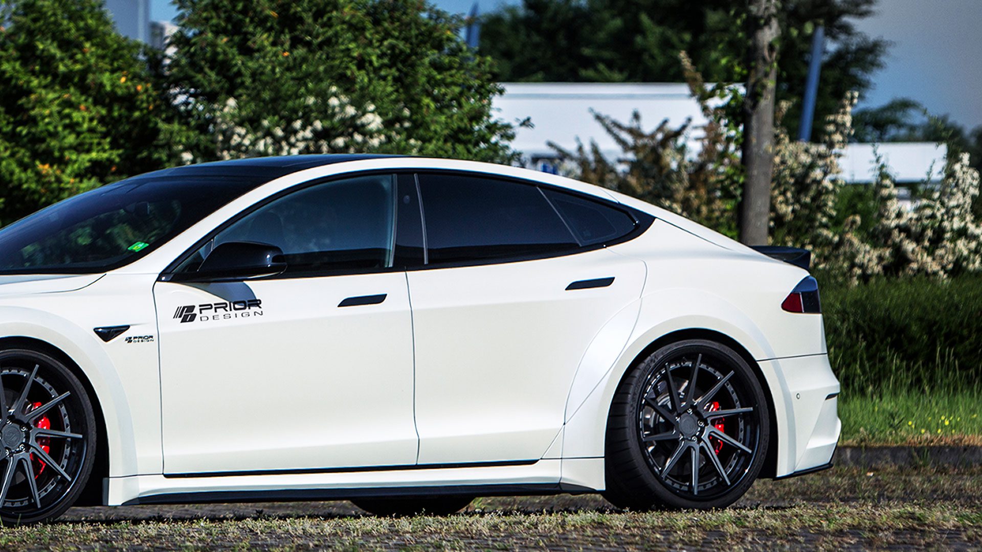 Tesla Model S 2016 Tuning Pd S1000 Wide Body Aerodynamic Kit Mandd Exclusive Cardesign