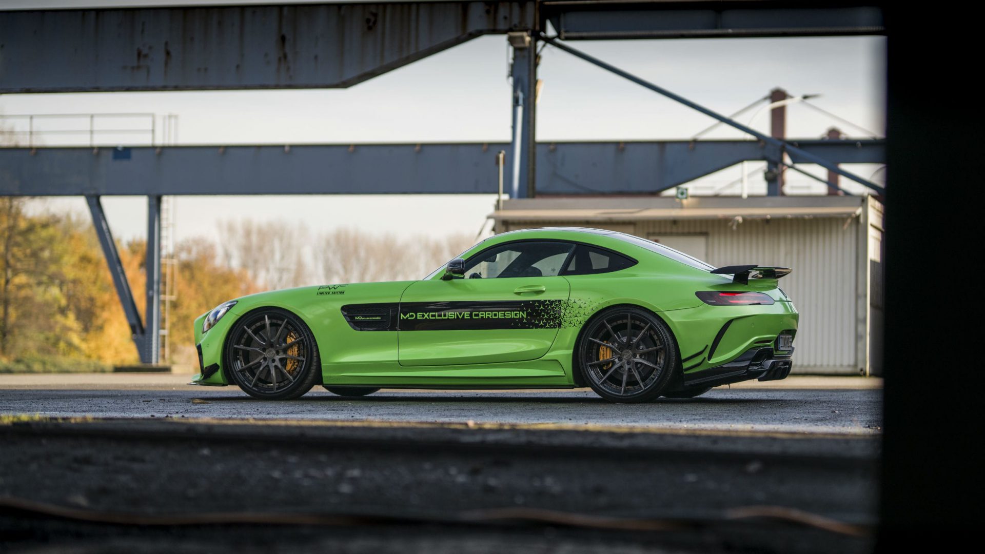 Mercedes-AMG GT S Coupe Gymkhana Green Tuning - PD700GTR Aerodynamic Kit + Z-Performance ZP ...